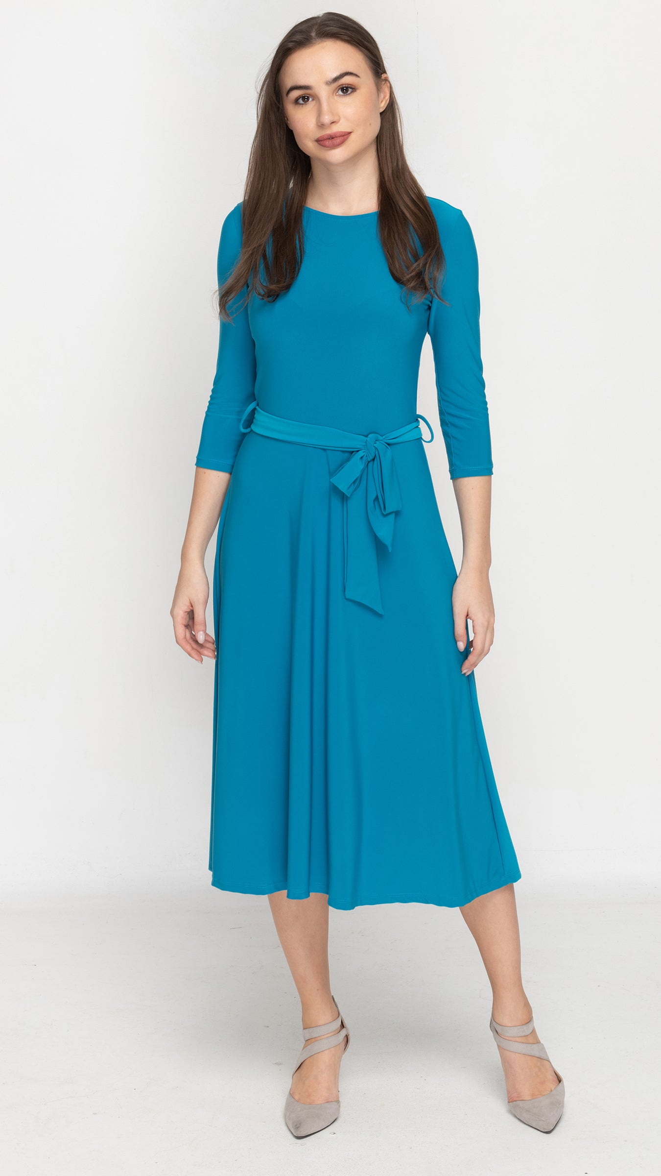 *SMALL* Belted Midi Dress – KMW